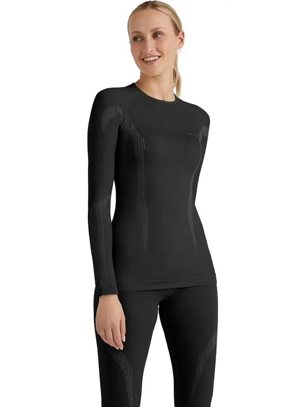 Falke Wool Tech Base Layer Top - Black