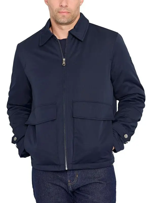 IZOD Zip Front Work Jacket - Navy