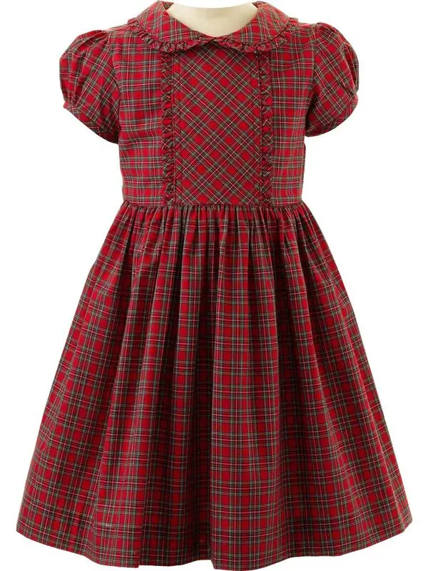 RACHEL RILEY Tartan Frill Dress - Red