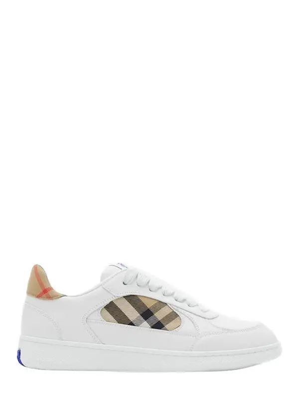 Burberry Check Terrace Sneakers - White