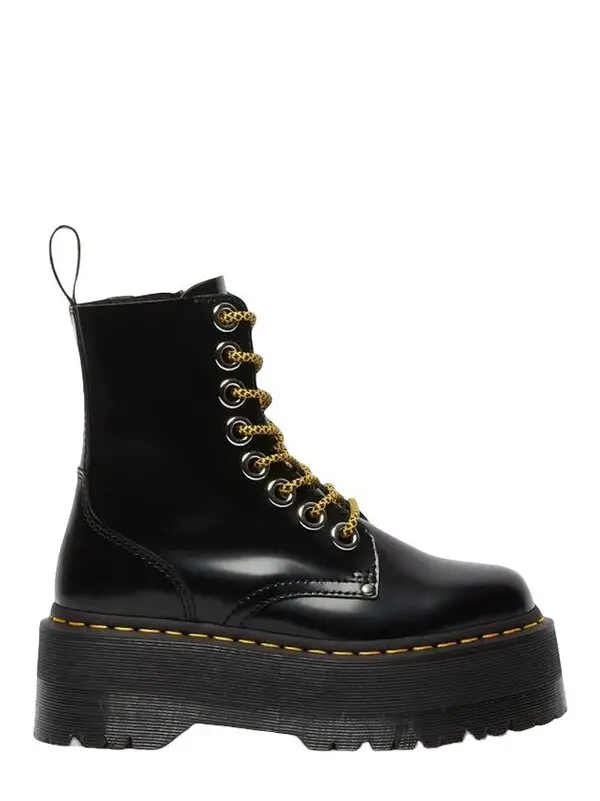Dr. Martens Jadon Max Platform Leather Boots - Black