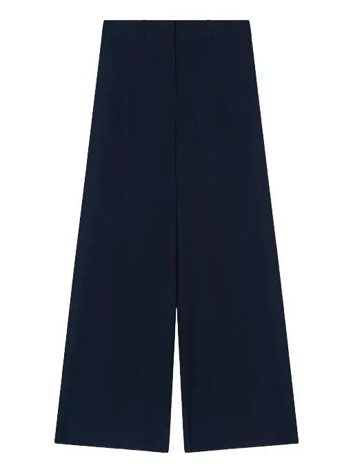 Giorgio Armani Wide-leg Technical-cady Trousers - Blue