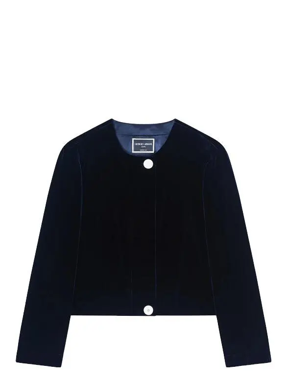 Giorgio Armani Velvet Short Jacket - Blue