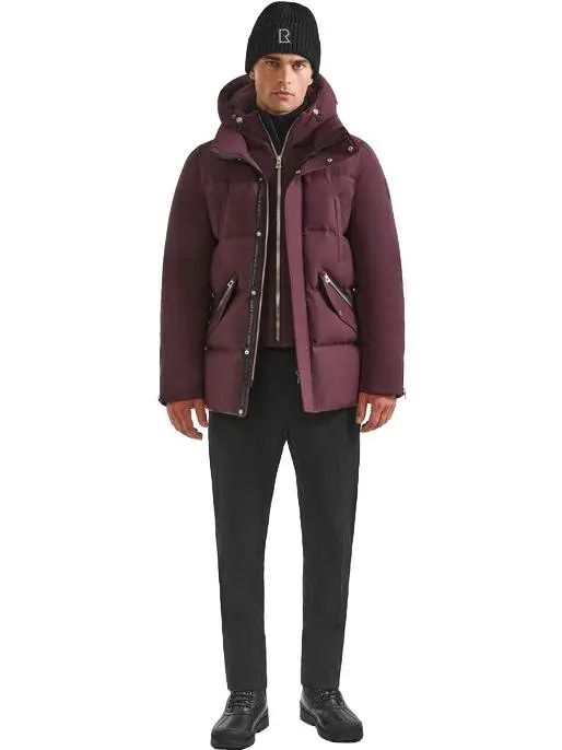 Rudsak Quilted Down Parka - Burgundy