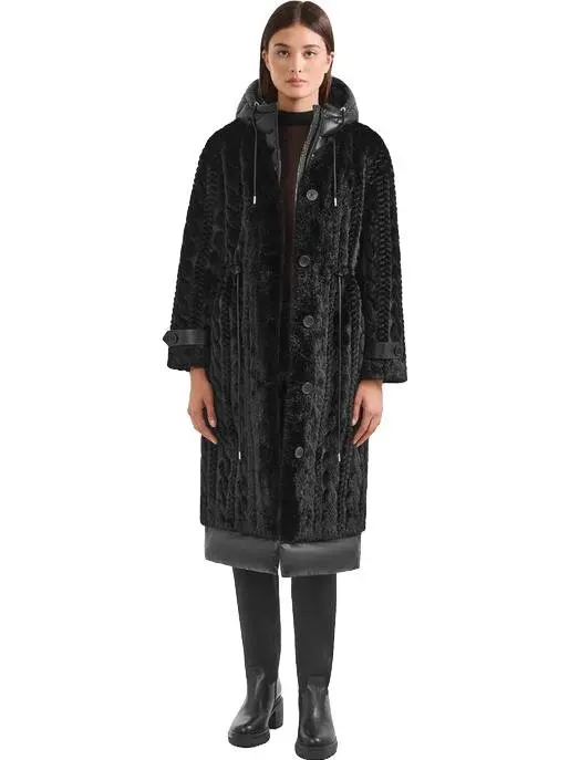 Rudsak Oriana Faux Fur Coat - Black