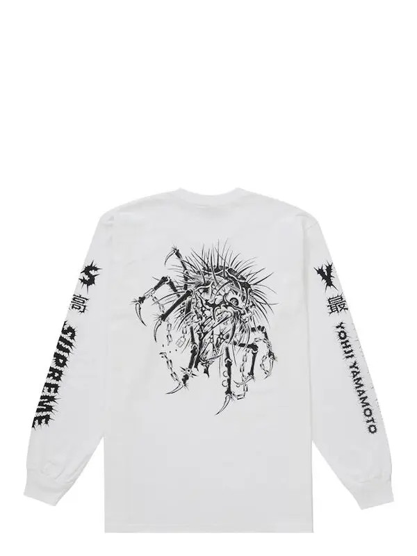Supreme Y's Yohji Yamamoto Long Sleeve Tee Shirt - White