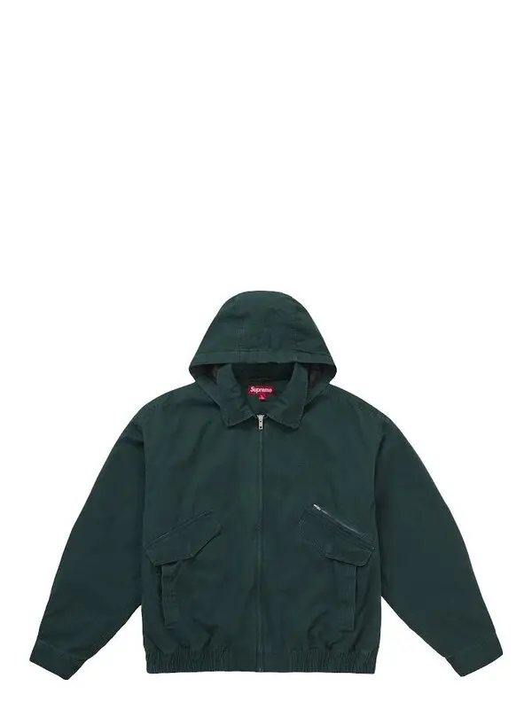 Supreme Hooded Utility Jacket - Dark Green