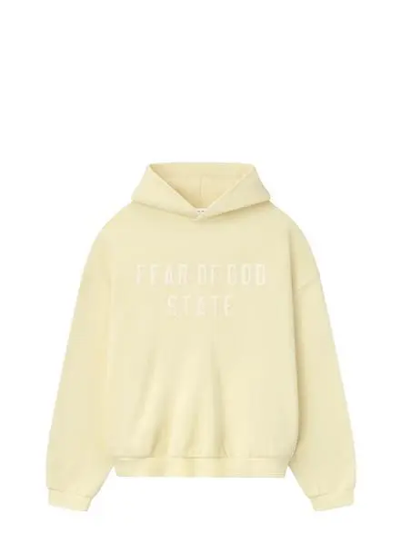 Fear Of God Essentials 90's Fleece Hoodie - Garden Yellow
