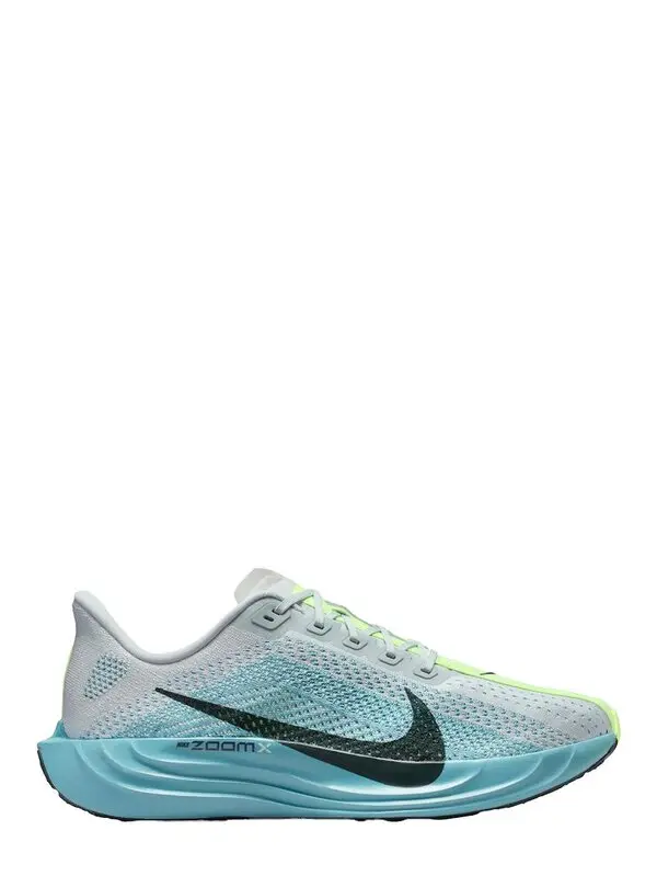Nike Zoomx Pegasus Plus Sneakers - Pure Platinum/denim Turquoise/barely Volt