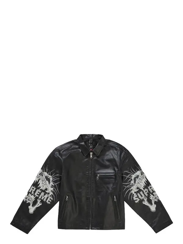 Supreme Y's Yohji Yamamoto Leather Jacket - Black