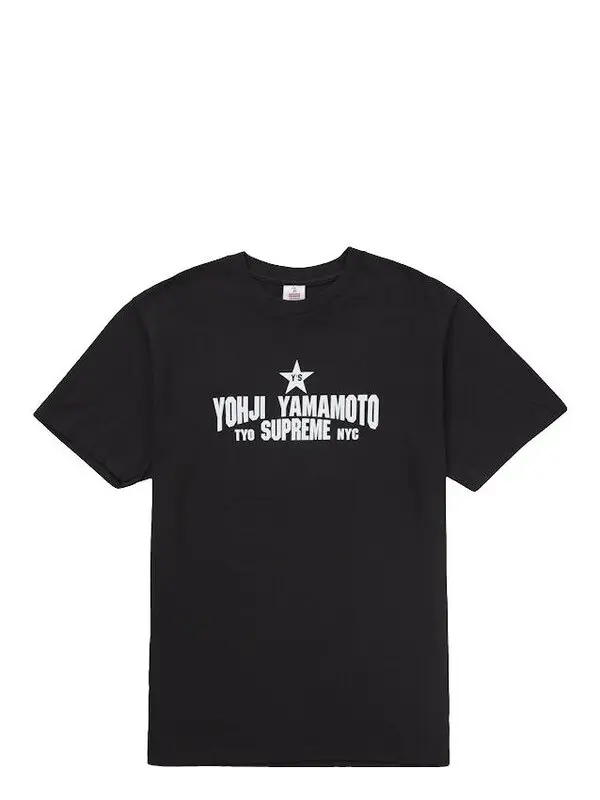 Supreme Y's Yohji Yamamoto Star Tee Shirt - Black