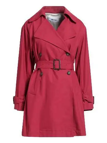 ANNIE PARIS Garnet Cotton Trench Coat - Red