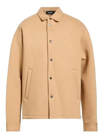 Dsquared2 Cotton Jacket With Classic Collar - Camel