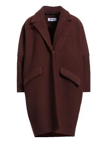 ANNIE PARIS Single-breasted Virgin Wool Coat - Brown