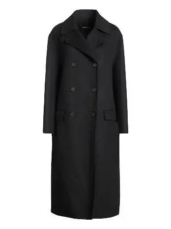Fabiana Filippi Double-breasted Virgin Wool & Cashmere Coat - Black