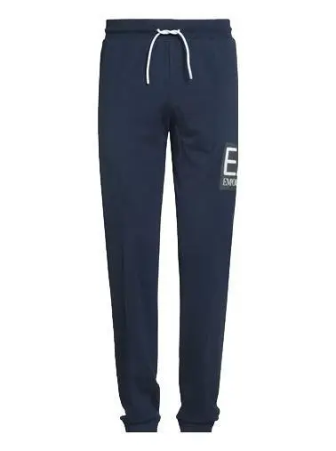 EA7 Pants Azure Size Cotton, Elastane - Navy