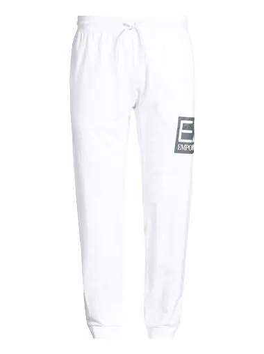 EA7 Pants Size Cotton, Elastane - White