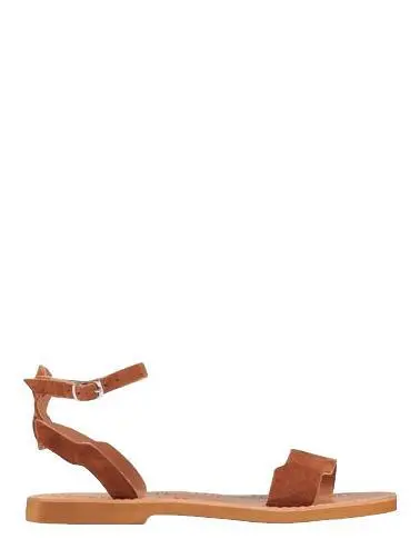 STELLA D'OTRANTO Leather Sandals - Brown
