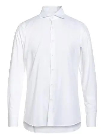 BAGUTTA Shirt Size Cotton, Elastane - White