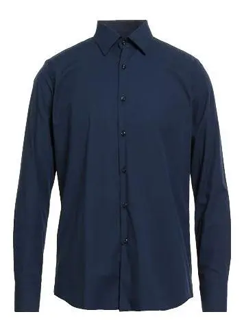 BAGUTTA Shirt Size Cotton, Elastane - Navy