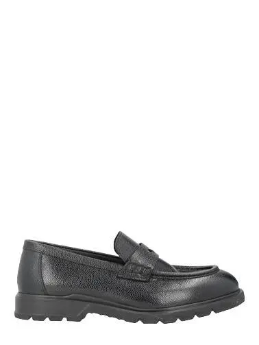 GIOVANNI CONTI Leather Loafers - Black