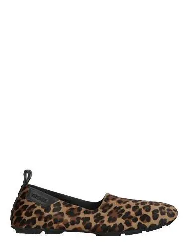 Versace Leopard-print Loafers - Brown