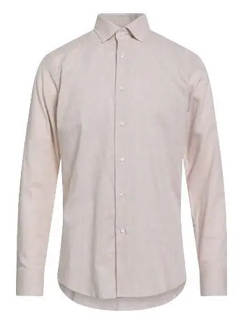 BAGUTTA Shirt Taupe Size Linen, Cotton - Beige