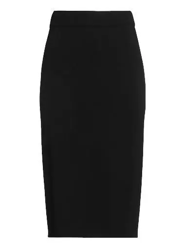 Peserico Midi Merino Wool Skirt - Black