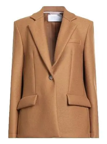 Harris Wharf London Blazer Size Virgin Wool - Camel