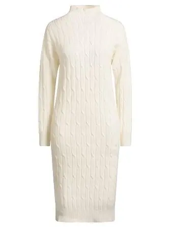 Peserico Easy Midi Wool-cashmere Dress - White