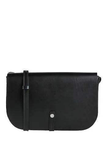 Il Bisonte Leather Cross-body Flap Bag - Black