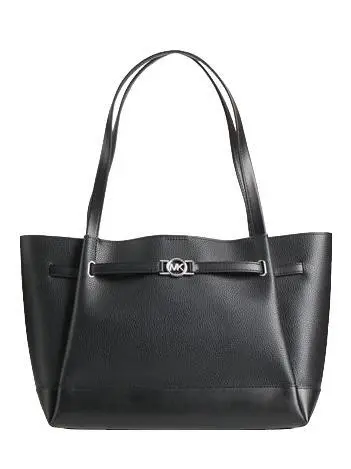 Michael Kors Leather Shopper Tote - Black