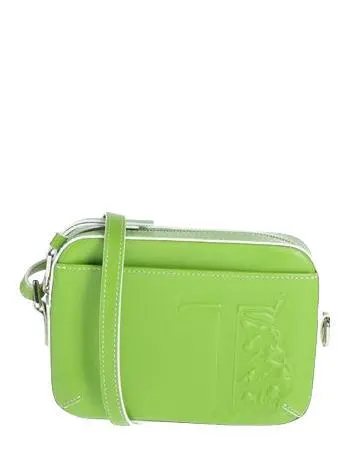 TOD'S Leather Camera Crossbody Bag - Green