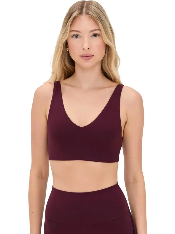 Splits59 Airweight Scoop Back Bra - Dark Cherry
