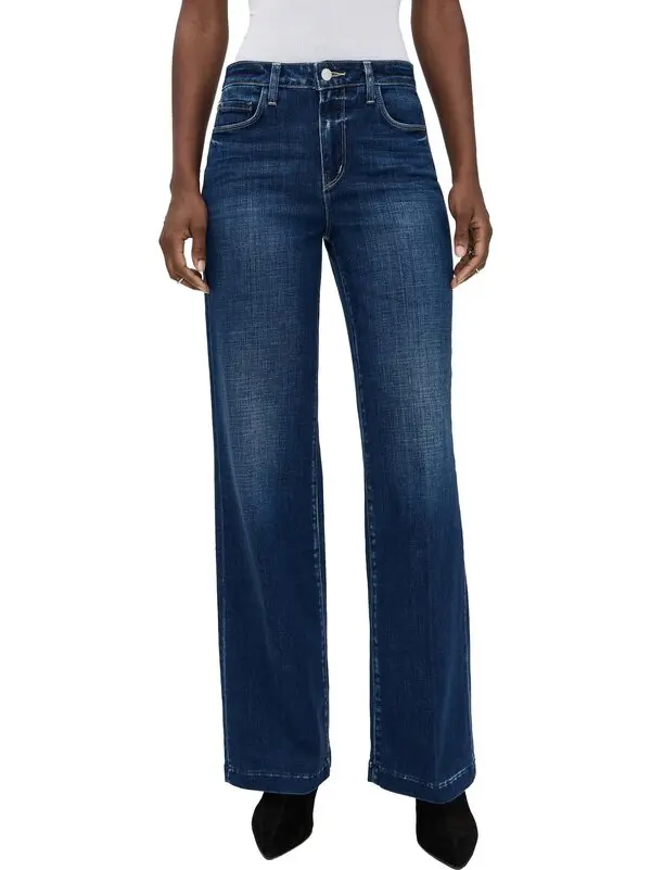 L'Agence Scottie High-rise Wide-leg Jeans - Marvista