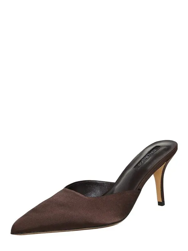 TONY BIANCO Cosmic Mules - Choc Satin