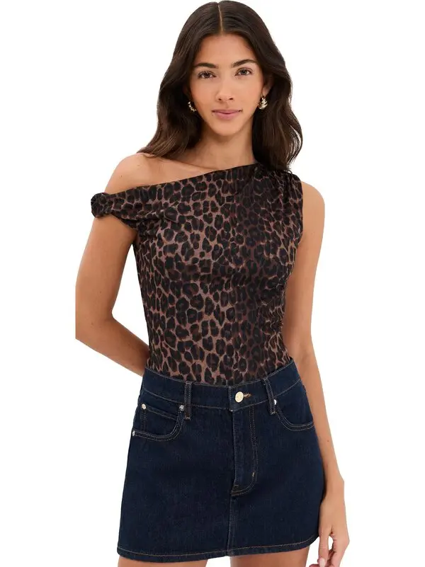Rails Orelia One-shoulder Top - Brown Nala