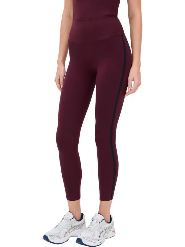 Splits59 Amber Airweight High-waist 7/8 Leggings - Dark Cherry/indigo