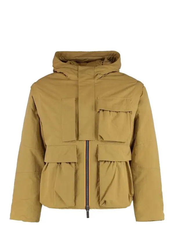 K-WAY Guillermo Short Parka With Hood - Orange