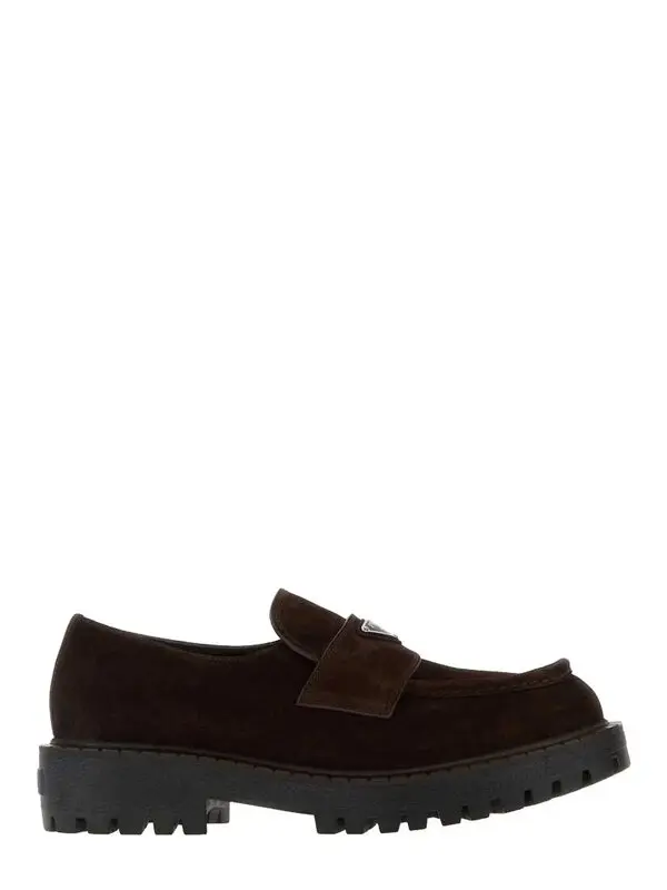 Prada Suede Loafers - Brown