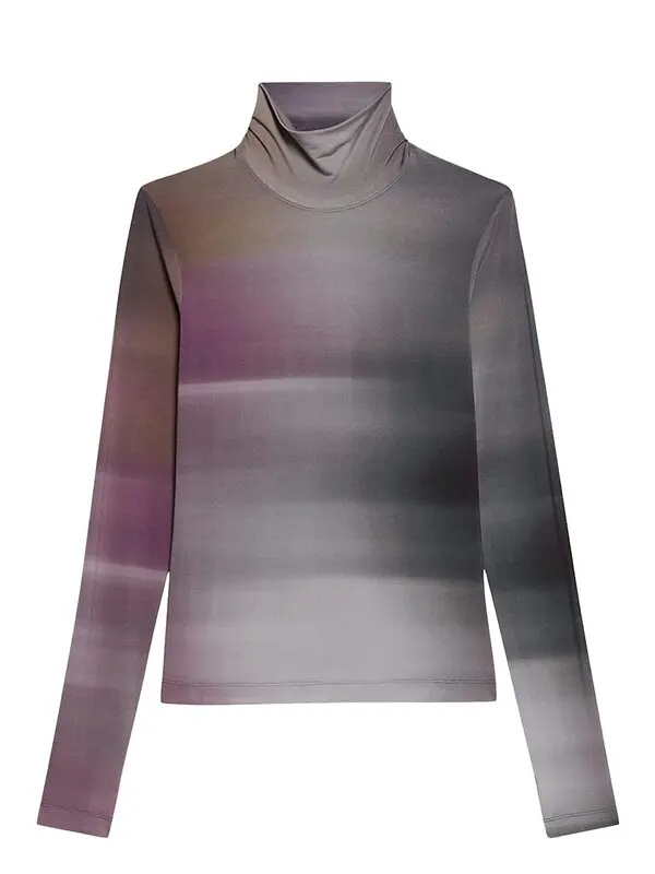 Helmut Lang Long-sleeve Ombré Turtleneck - Purple Multi