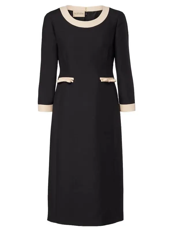 Valentino Garavani Crepe Couture Midi Dress - Black