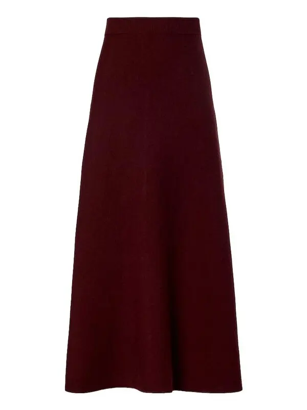Max Mara Giberna Maxi Skirt - Burgundy