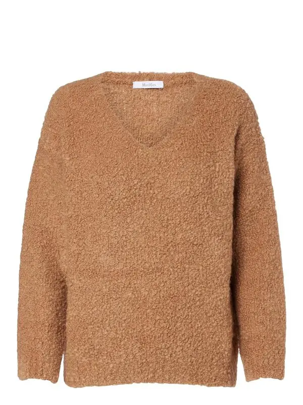 Max Mara Camel Hair And Silk Sweater - Beige