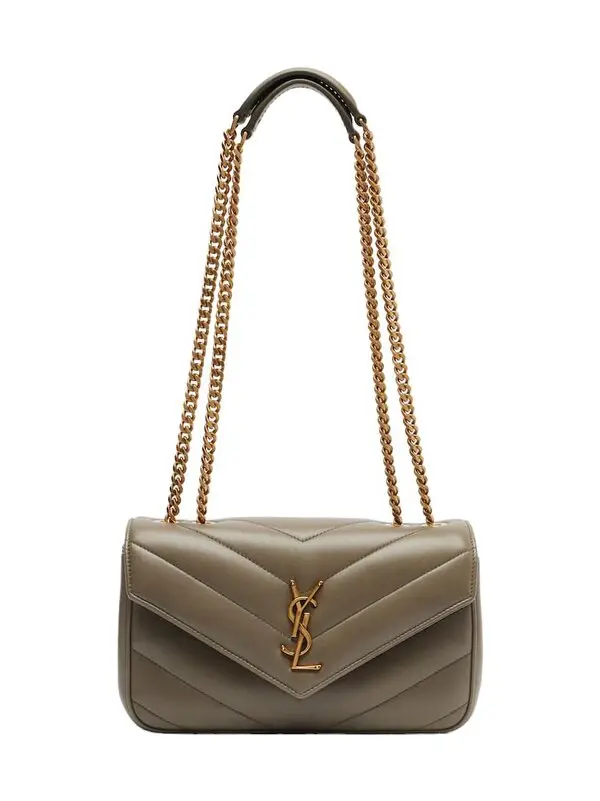 Saint Laurent Lou Lou Small Leather Shoulder Bag - Green