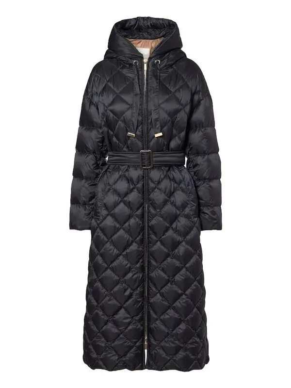 Max Mara The Cube Trepar Quilted Coat - Black