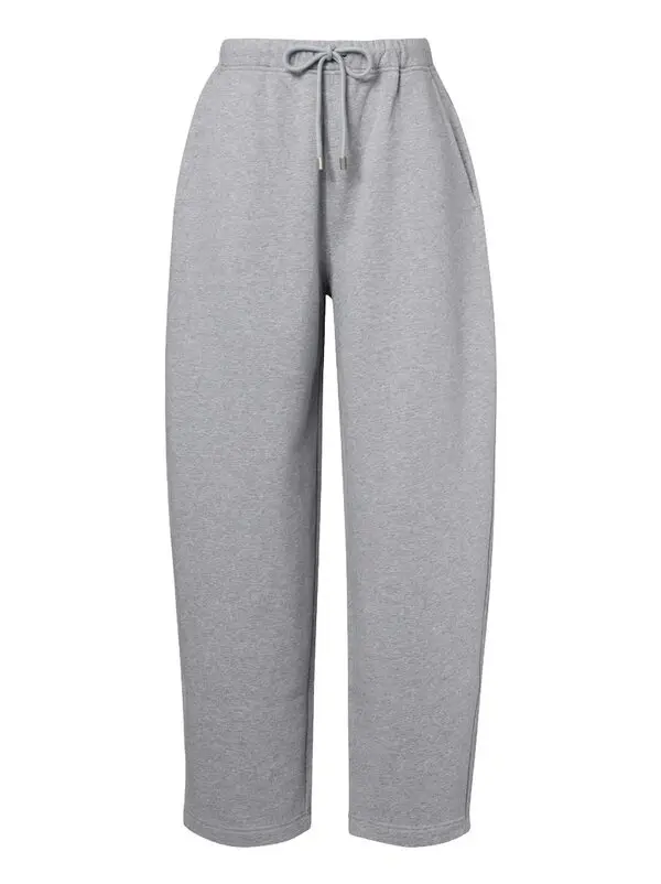 Sportmax Albania Cotton-blend Sweatpants - Grey