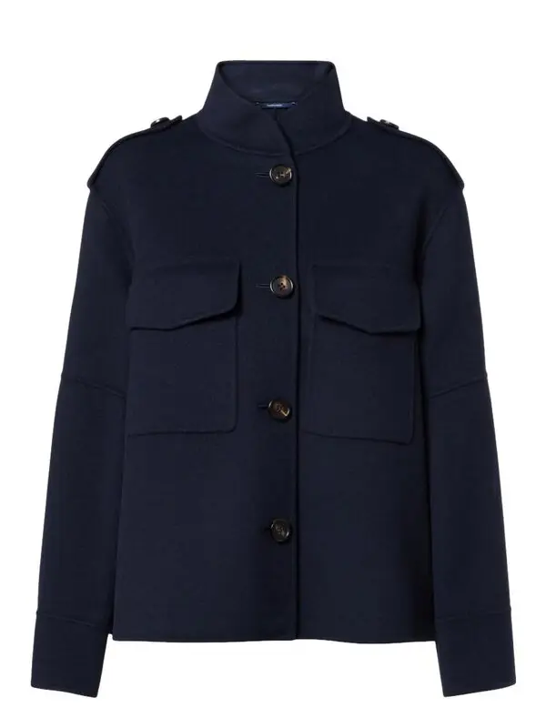 Max Mara Free Virgin Wool Jacket - Blue