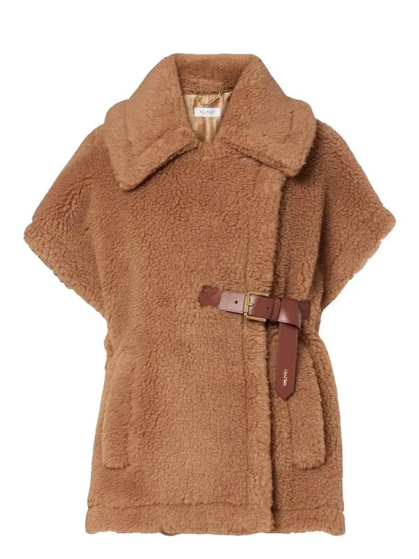 Max Mara Camel Hair And Silk Cape - Brown