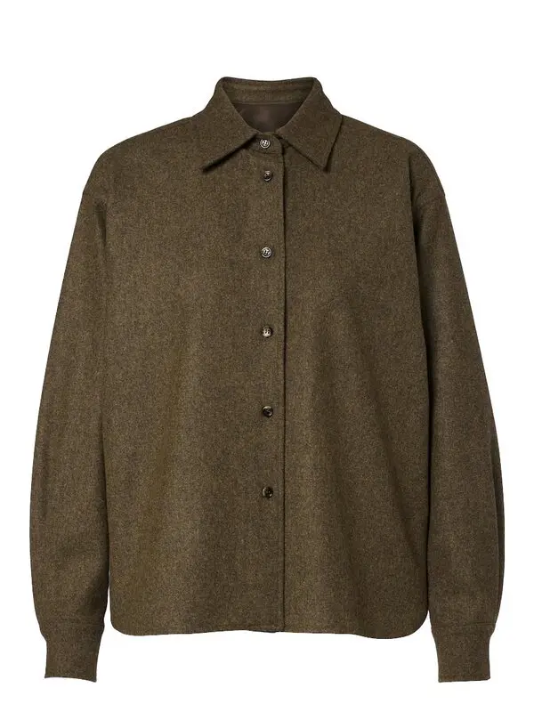 Max Mara Benares Wool Shirt - Green